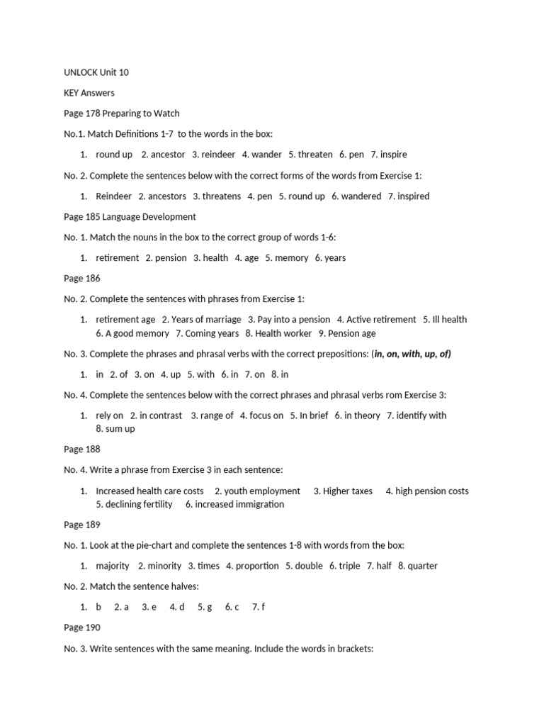 Unlock Unit 10 | PDF