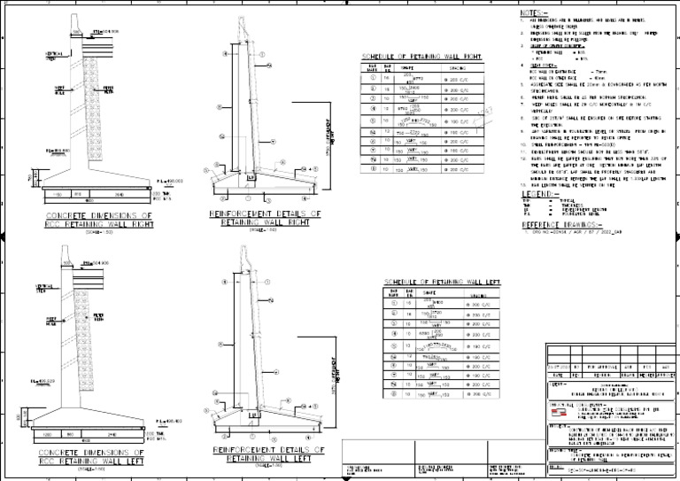 SZC 567 Akhoni e DRG 07 r0 Retainning Wall | PDF