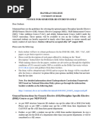 GE Course Guidelines for DU 2025-2026 | PDF | Bachelor's Degree ...
