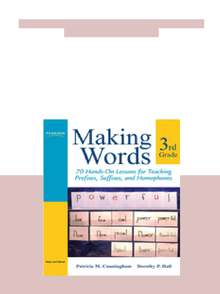 Making Words Third Grade 70 Hands On Lessons For Teaching Prefixes ...