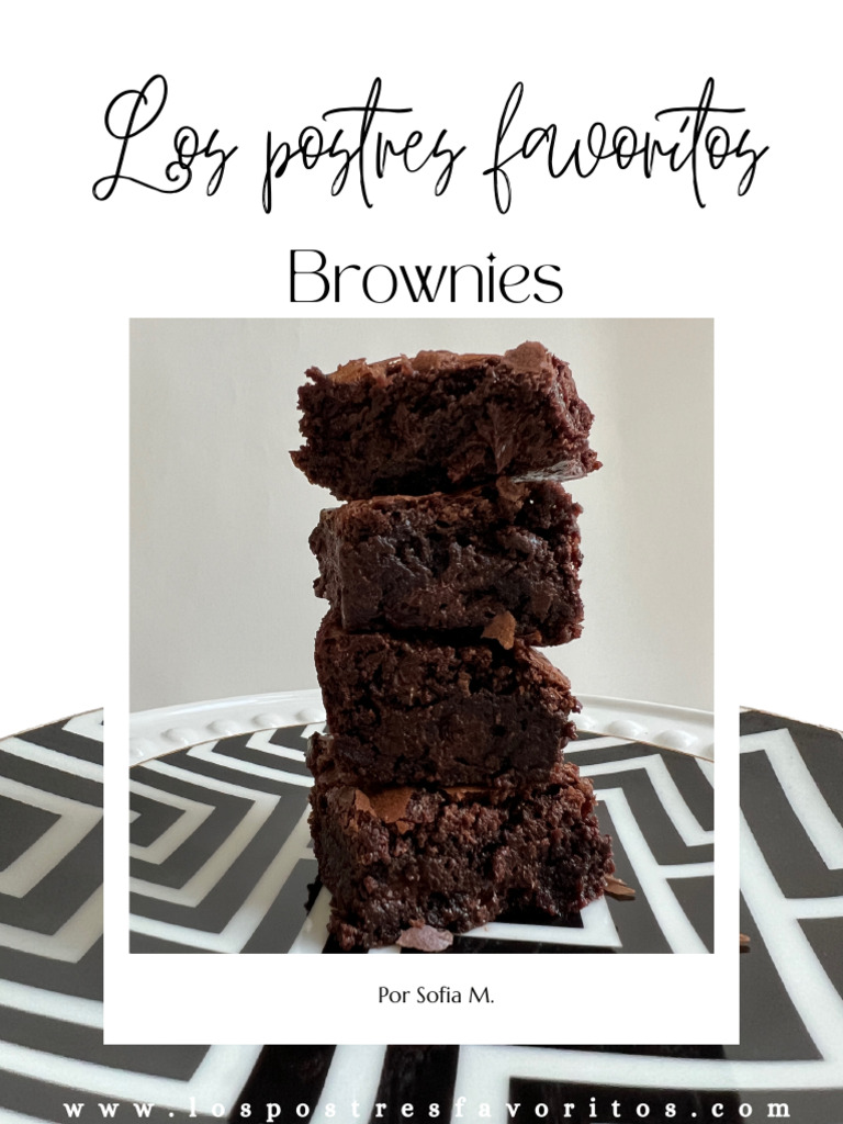 5 Recetas Irresistibles de Brownies | PDF | Chocolate | Chispas de ...