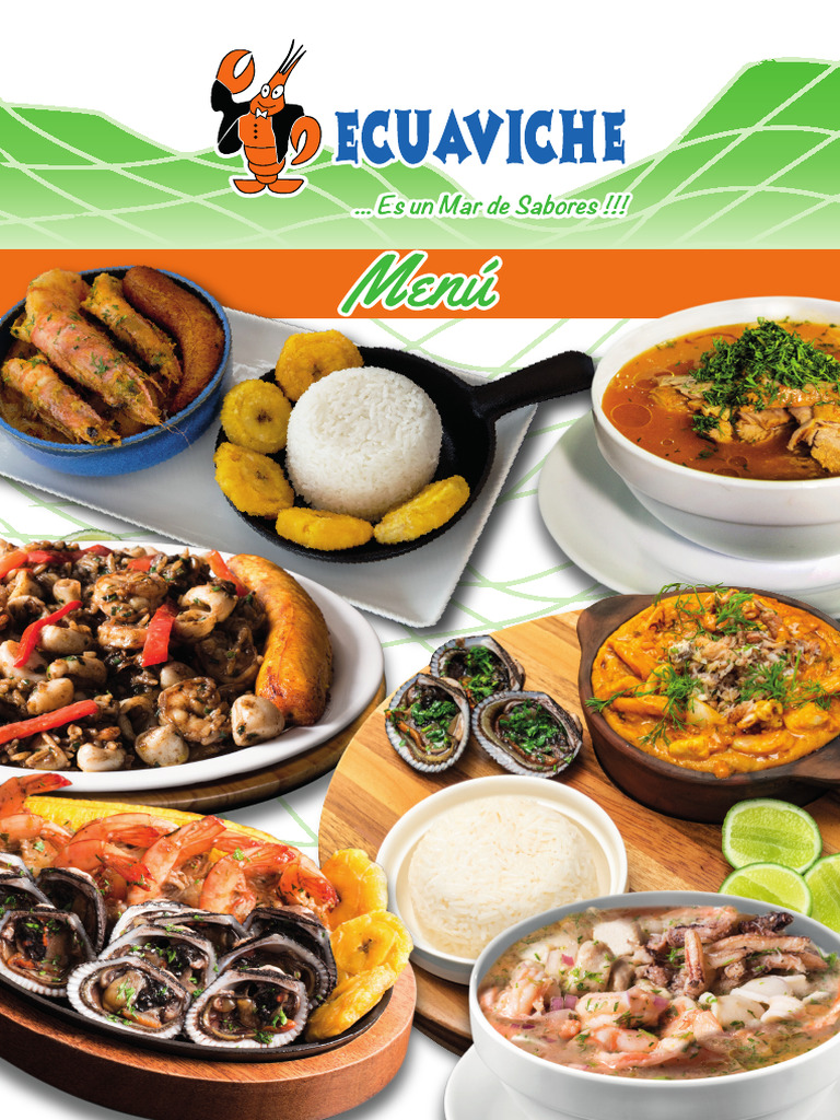 Menú Ecuaviche 2025 | PDF | Cocina latinoamericana | Ingredientes de comida