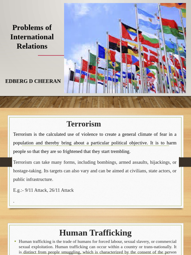 Global Issues in International Relations | PDF | Climate Change | Human ...