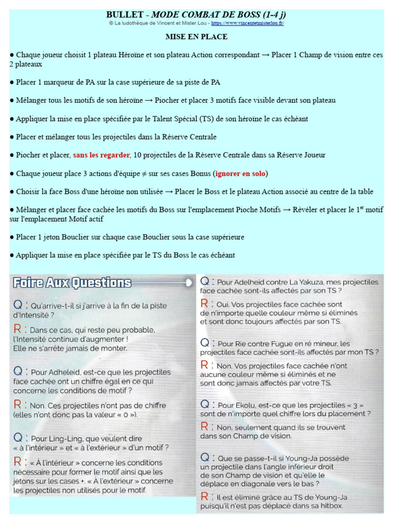 Mode Combat de Boss : Règles et Actions | PDF | Jeu (Activité | Gaming