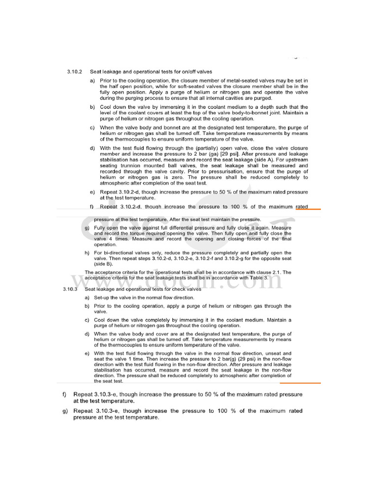 Seat Leakage Test | PDF