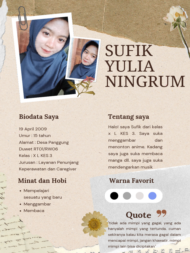 Biodata Sufik Yulia Ningrum | PDF