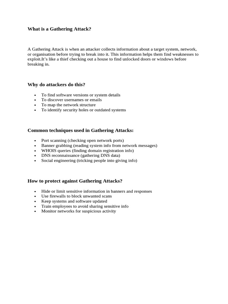Gathering Attack | PDF