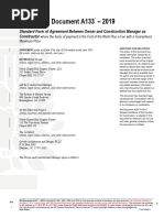 AIA C132™ 2019 Construction Manager Agreement | PDF | Construction ...