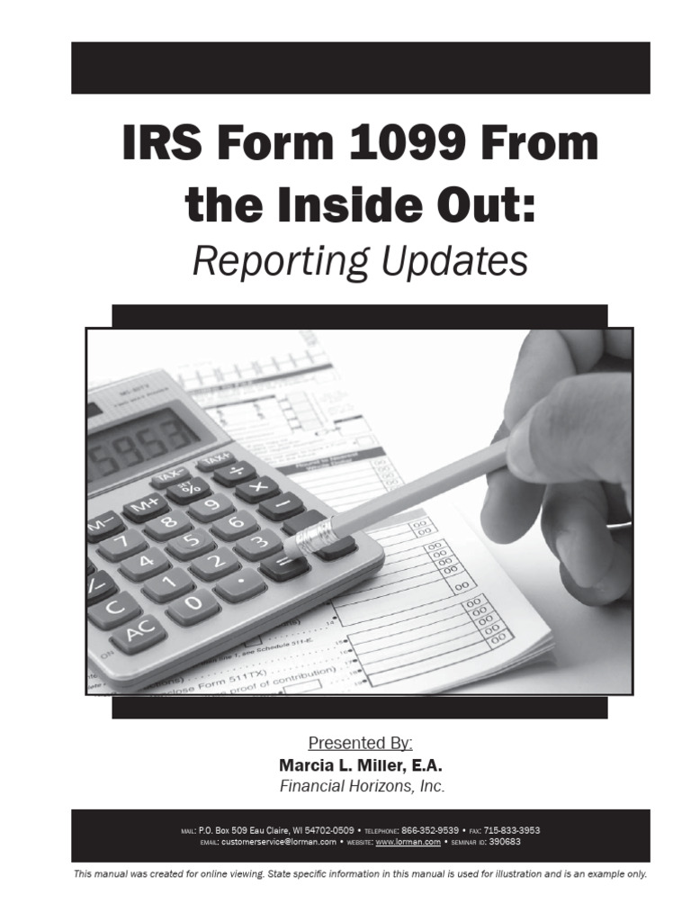 IRS 1099 Reporting Updates Guide | PDF | Irs Tax Forms