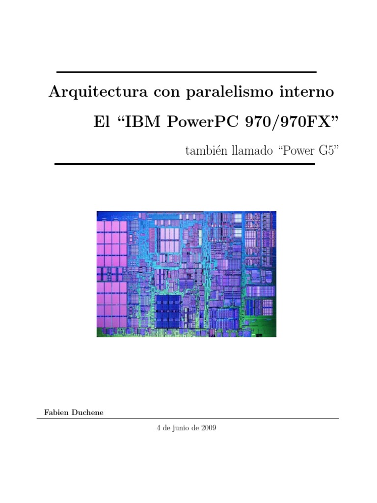 Powerpc 970 or Power g5 | PDF | Caché (Computación) | Microprocesador
