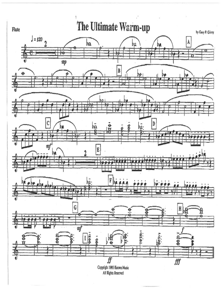 ALL PARTS Ultimate Warm Up Music | PDF