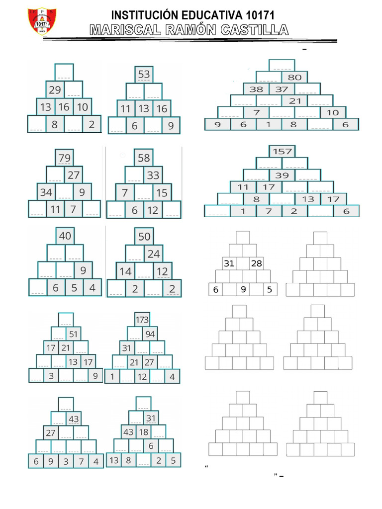 Pirámide Suma | PDF