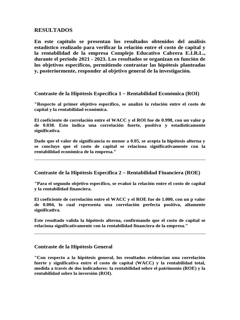 Para Exponer | PDF | Rentabilidad sobre recursos propios | Business