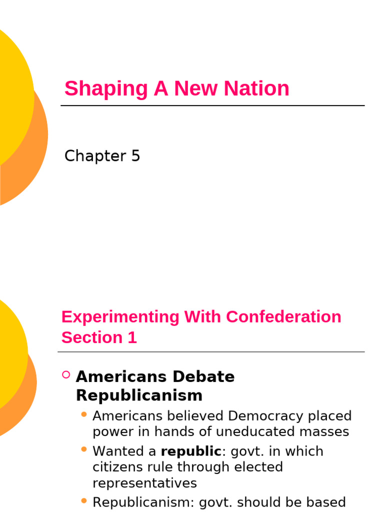 Shaping A New Nation Chapter 5 | PDF | United States Bill Of Rights ...