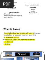 Speed, Distance & Time | PDF