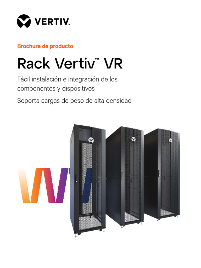 Rack Vertiv™ VR: Instalación Sencilla y Eficiente | PDF | Equipo