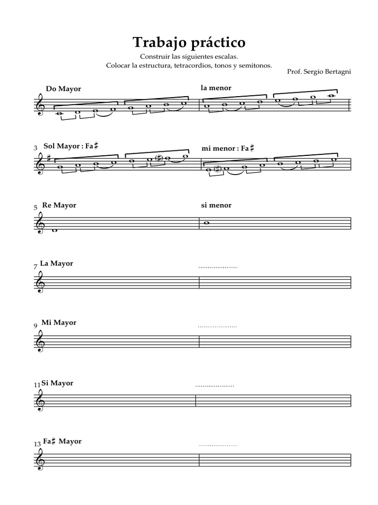 TP - Armaduras de Clave | PDF