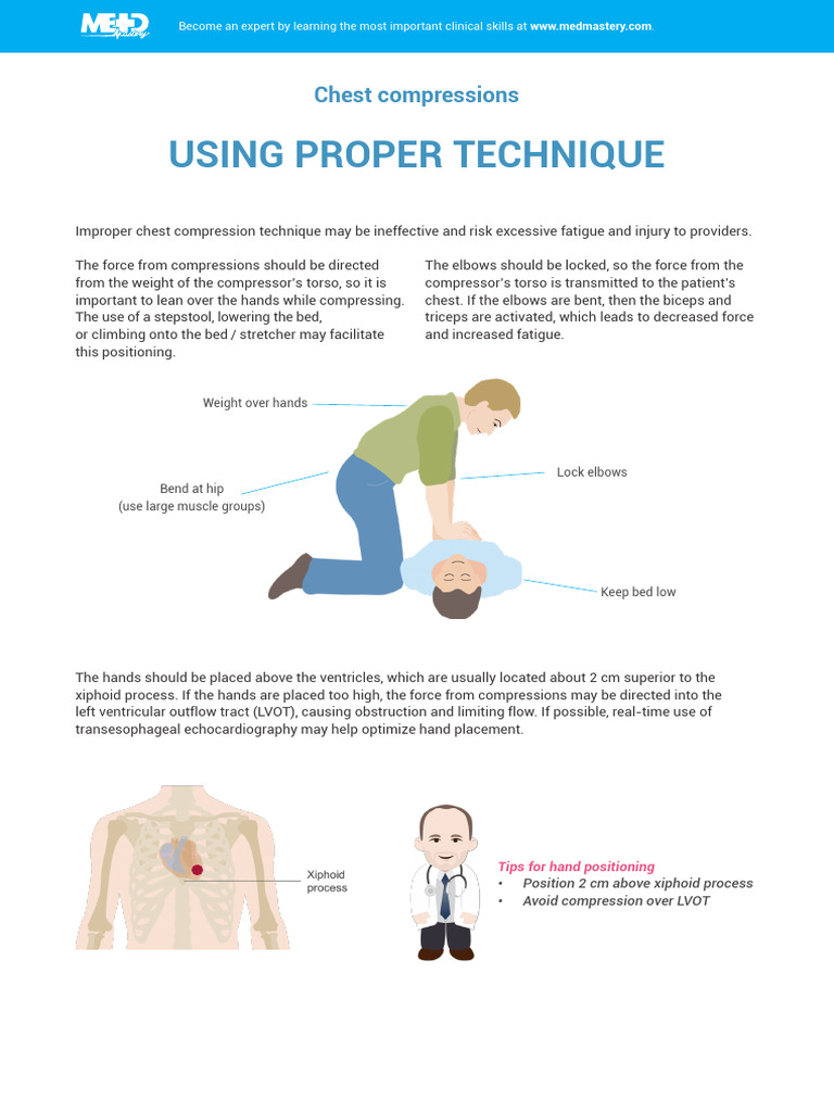 Mastering Chest Compression Techniques | PDF | Heart | Cardiopulmonary ...