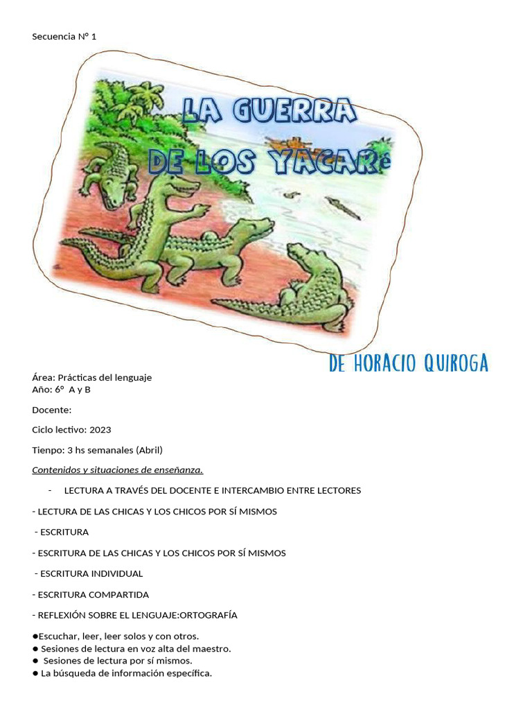 Guerra de Los Yacares | PDF | Cuentos