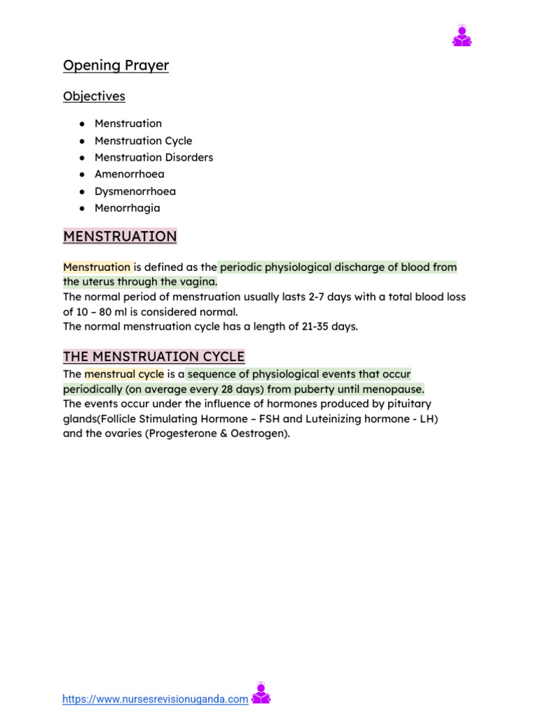Understanding Menstruation and Disorders | PDF | Menstrual Cycle ...