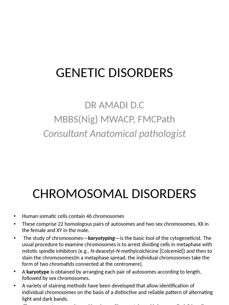 Genetic Disorders 2 | PDF | Karyotype | Cell Nucleus