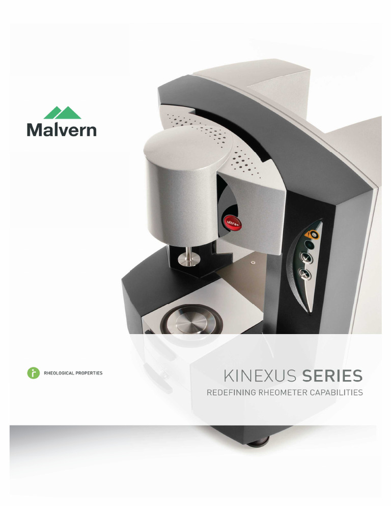 Kinexus Rheometer: Redefining Testing | PDF | Rheology | Applied And ...