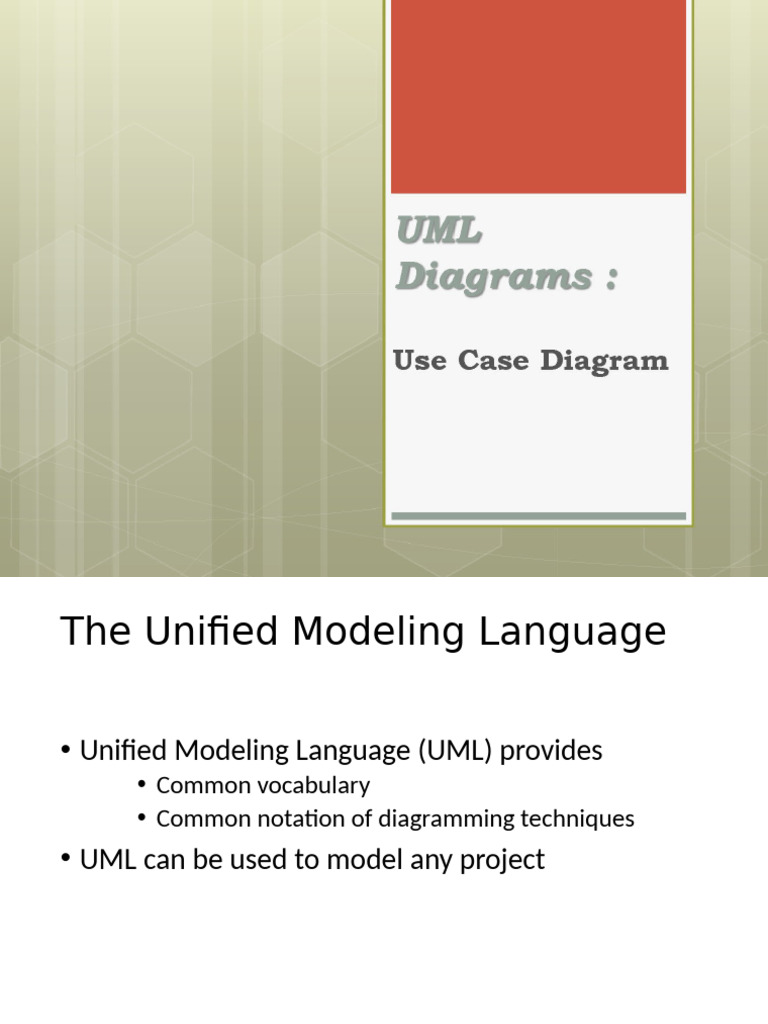 Lecture 04 Design With UML (Use - Case, Class, Activity, Sequence ...