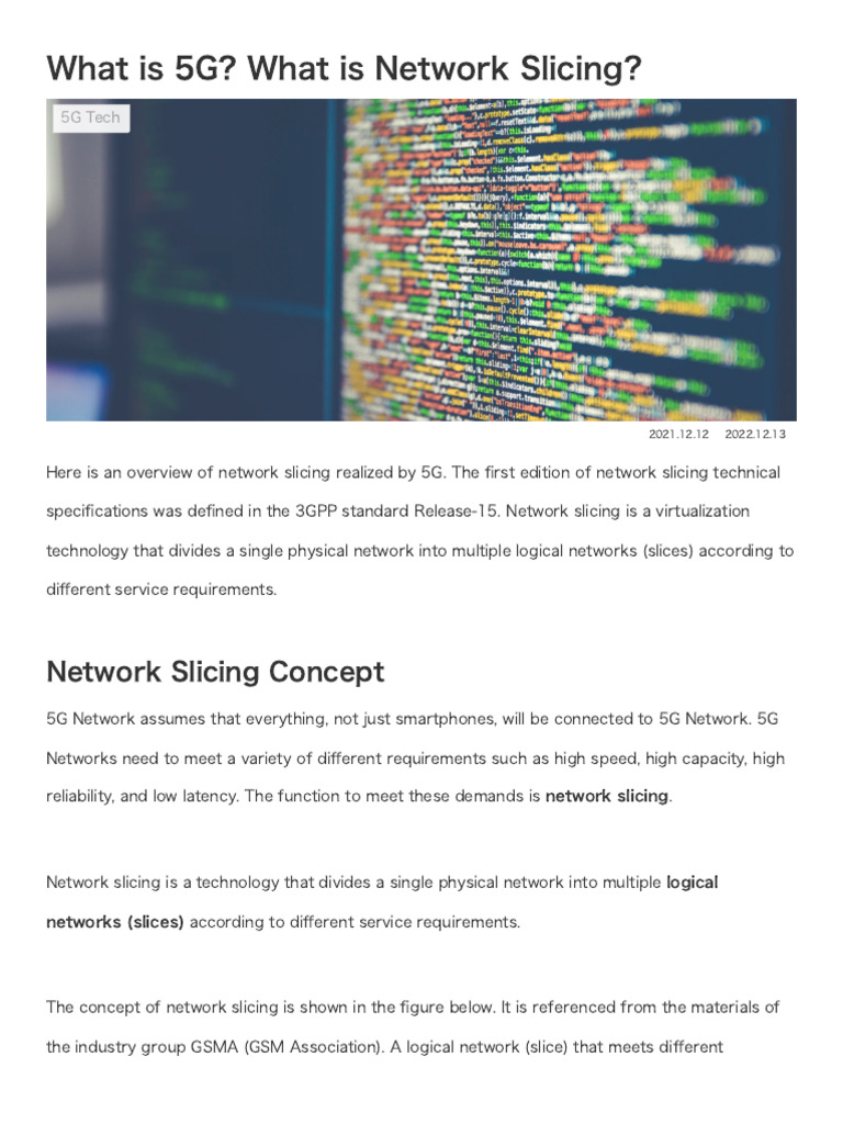 Understanding 5G Network Slicing | PDF | Computer Network | Computing