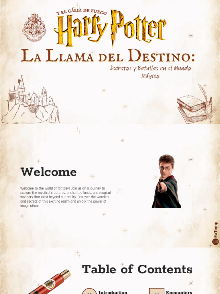 Harry Potter Presentation Templates | PDF | Dragon | Fantasy