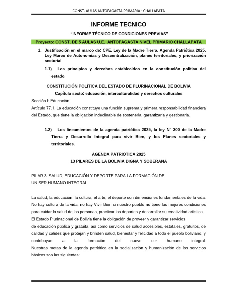 02 Itcp | PDF | Bolivia | Estado (política)