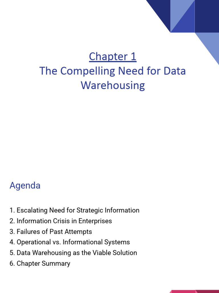 Chapter 1 Data Warehousing | PDF | Decision Support System | Data Warehouse