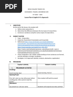 Detailed Lesson Plan on Conjunctions | PDF | Onomastics | Syntax