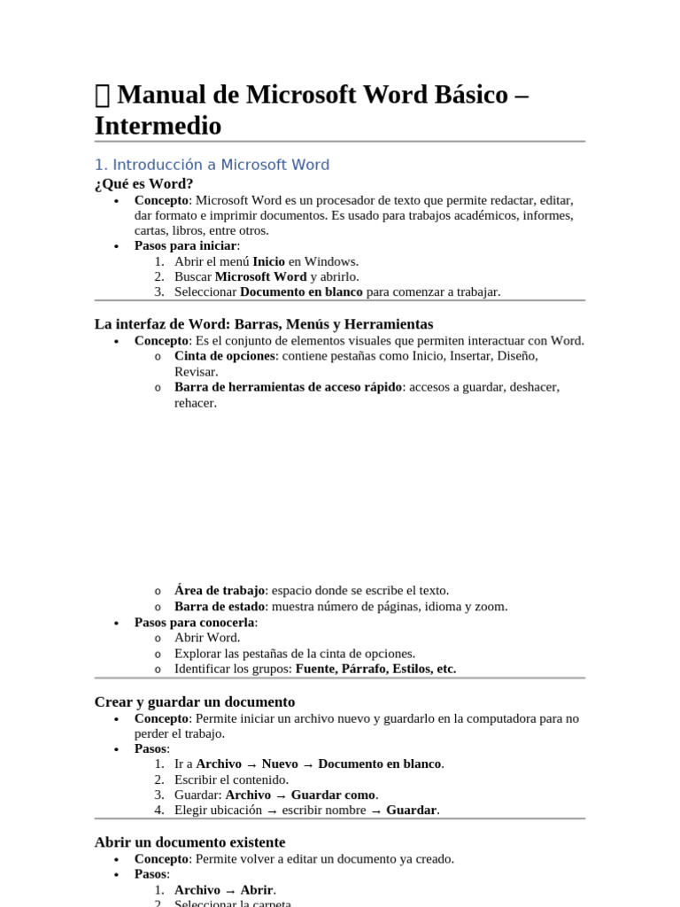 Guía Completa de Microsoft Word | PDF | Microsoft Word | Archivo de ...