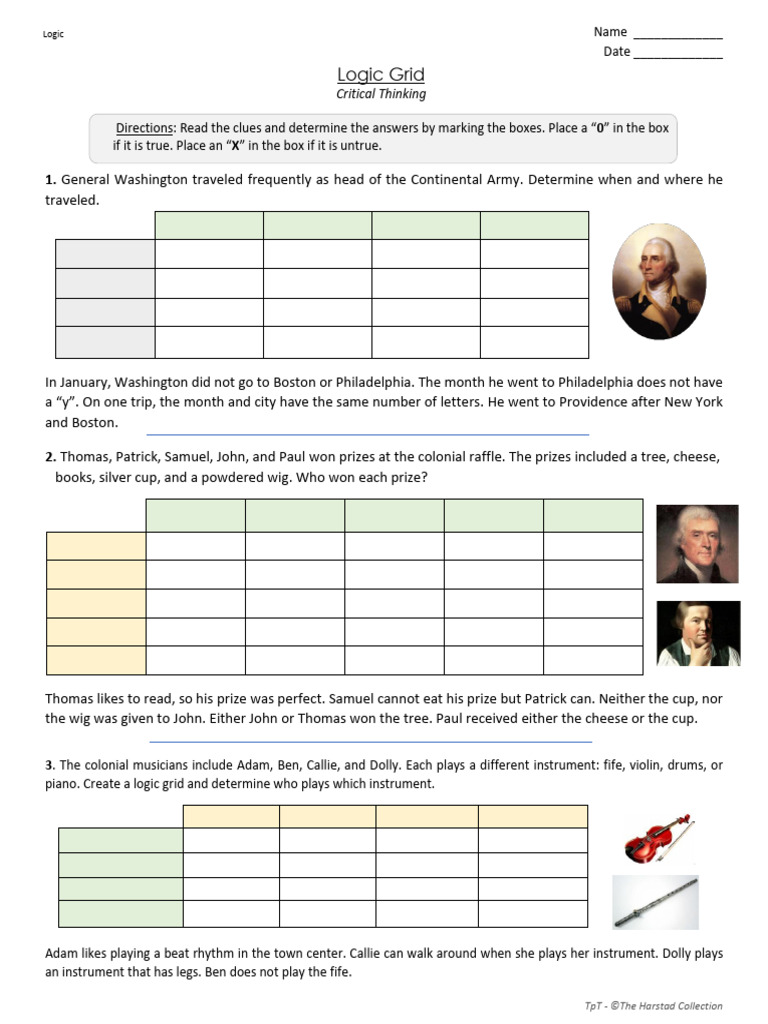 Logic Skills - Worksheet | PDF