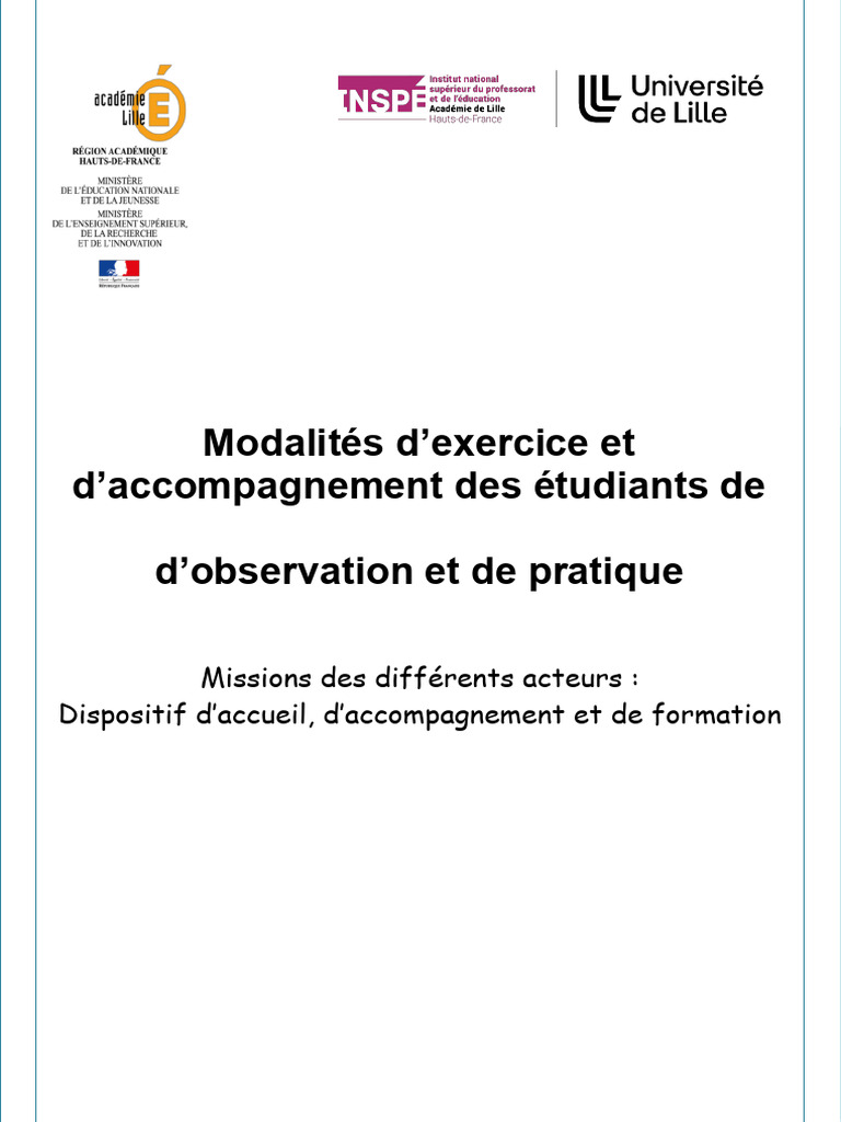 Guide SOPA M1 MEEF 1er degré 2022-2023 | PDF | Pédagogie | Enseignants