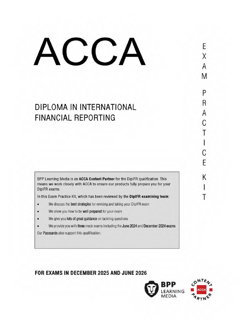 Acca Dipifr Exam Kit 2025-2026 | PDF