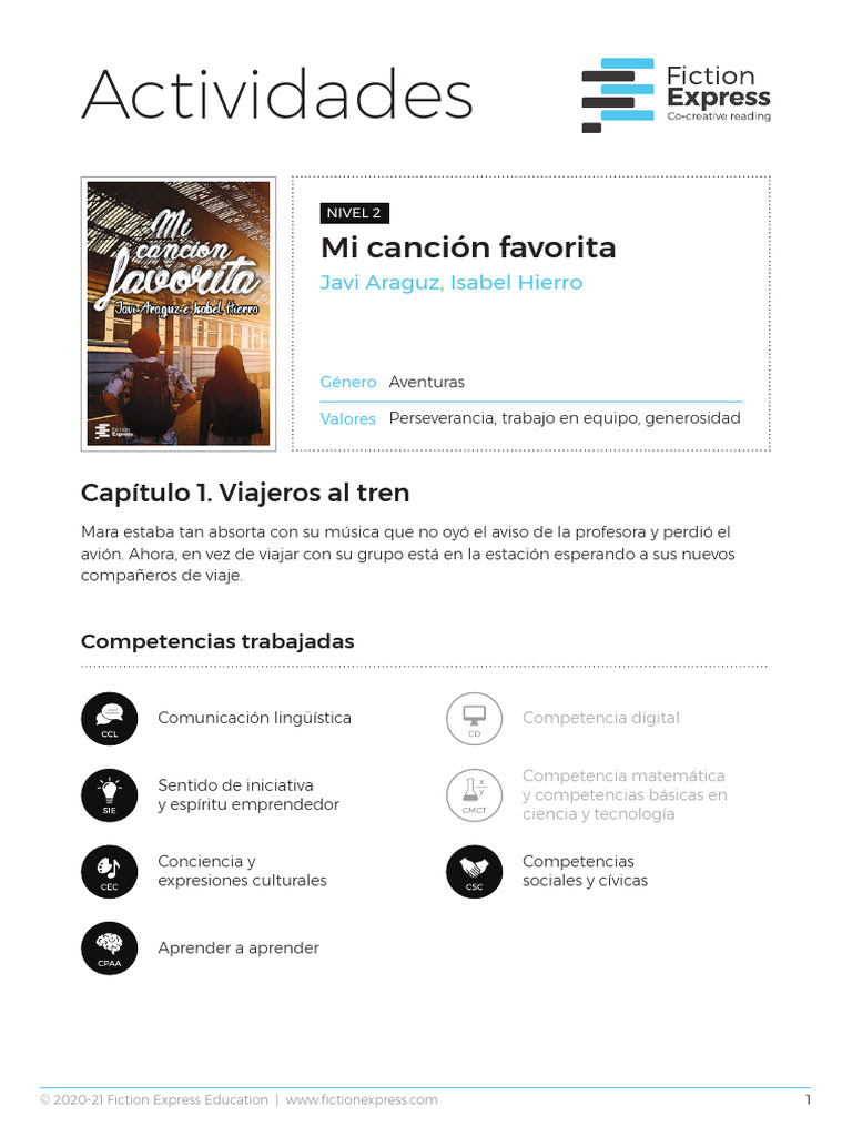 Mensajes de "Mi canción favorita" | PDF | Comprensión lectora