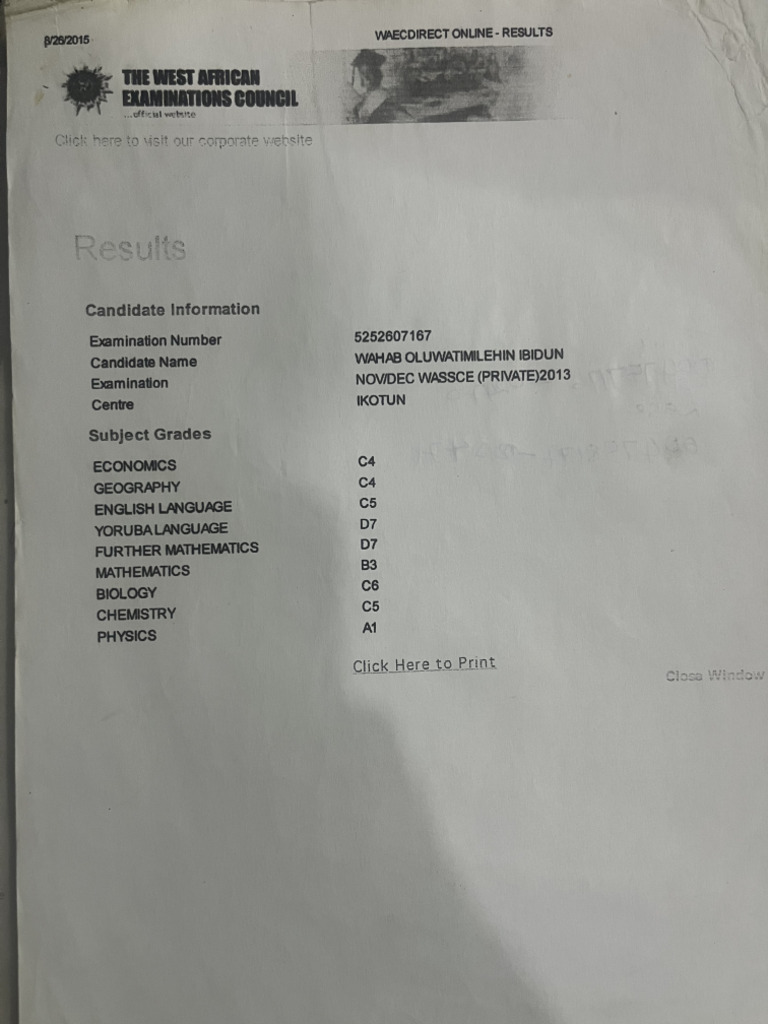 GCE Certificate | PDF