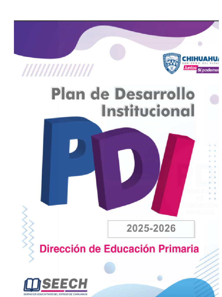 PDI 2025-2026: Plan de Intervención Educativa | PDF | Educación ...