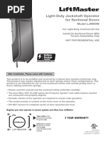 Albany RR3000 Vision Owners Manual | PDF | Door | Switch