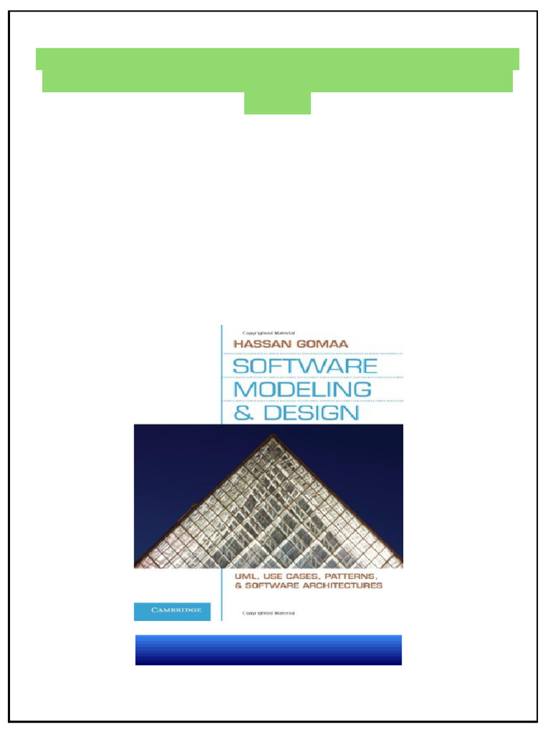 Software Modeling and Design UML Use Cases Patterns and Software Architectures 1st Edition ...