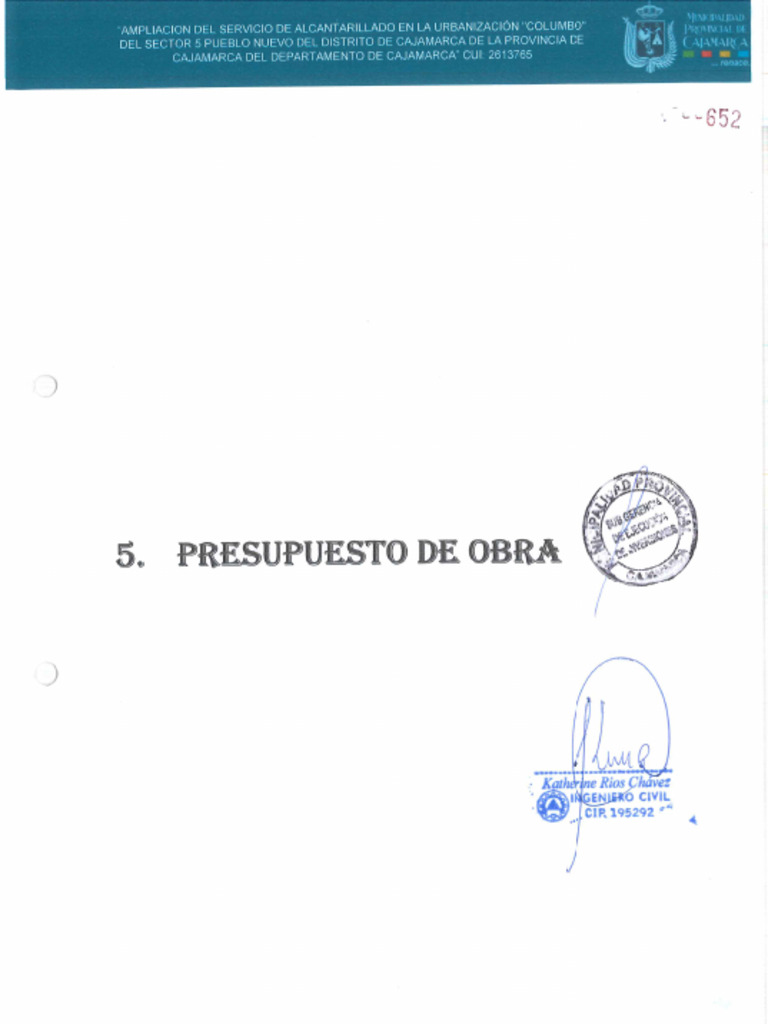 03.01 Presupuesto de Obra - 20250814 - 174643 - 778 | PDF
