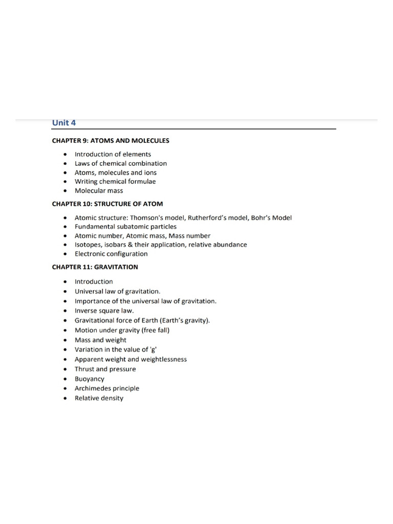 Science ..Mid Term - 2 Syllabus | PDF