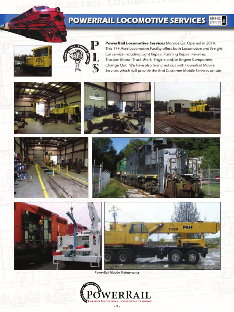 PowerRail Locomotive Services Overview | PDF | Light Emitting Diode ...