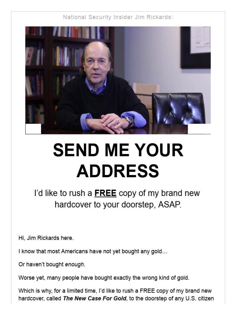 Free Copy of "The New Case for Gold" | PDF | Precious Metals | Gold