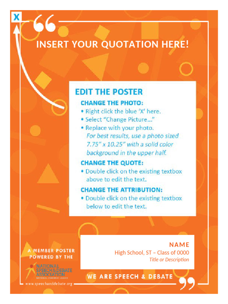 NSDA Poster Template | PDF