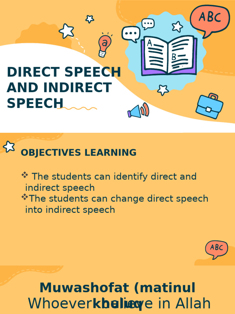 Direct vs Indirect Speech Explained | PDF