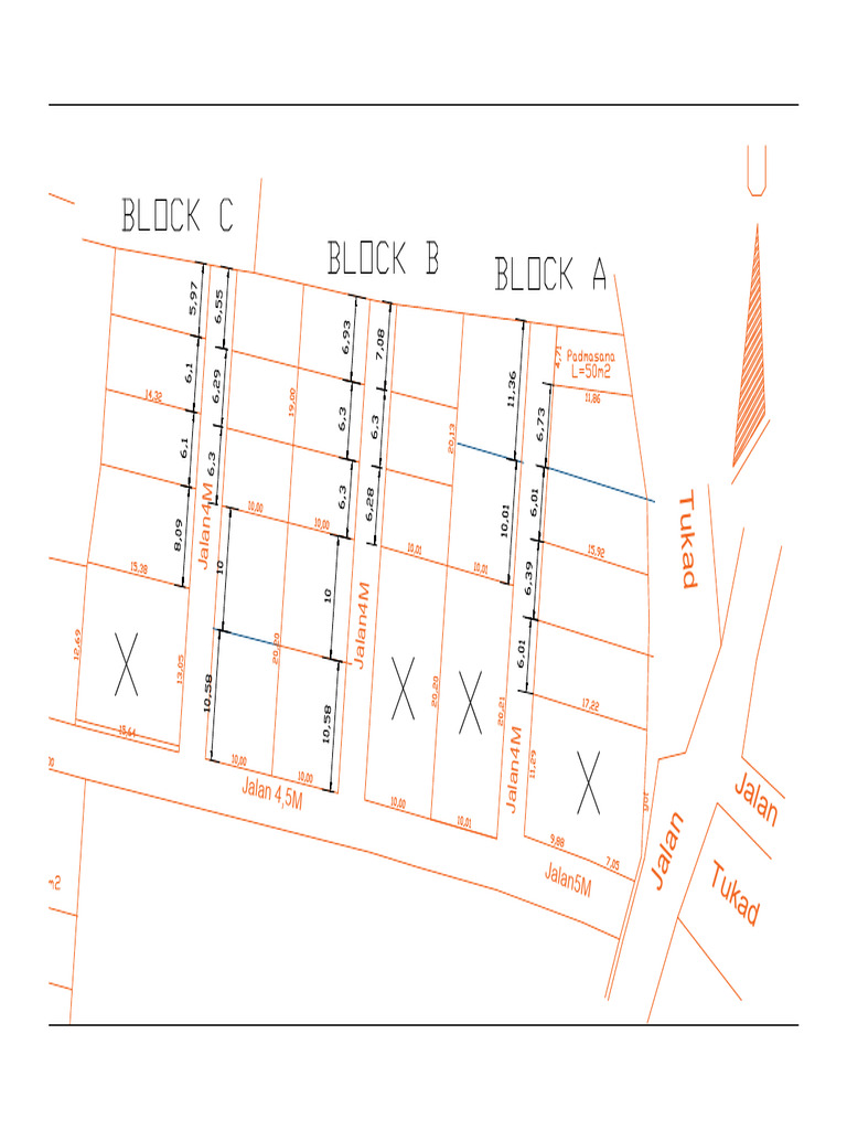 Dawan Klungkung Block Plan | PDF