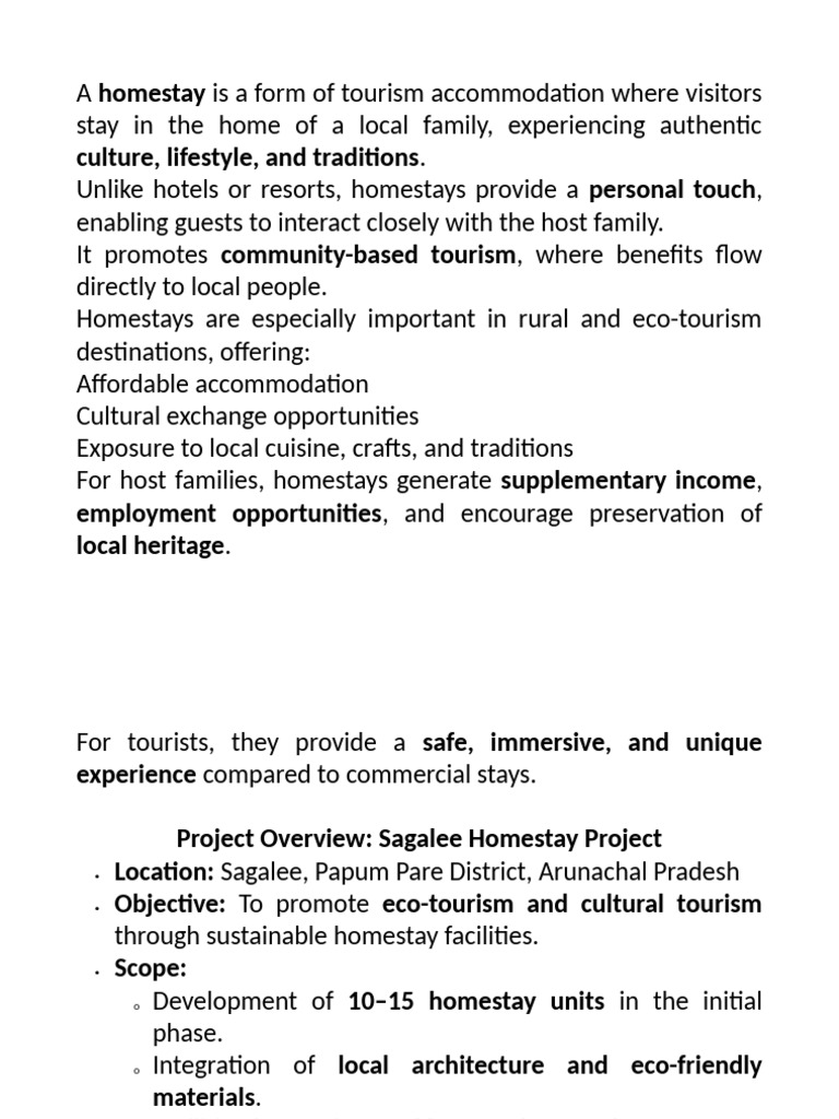 A Homestay Is A Form of Tourism Accommodation Where Visitors Stay in ...