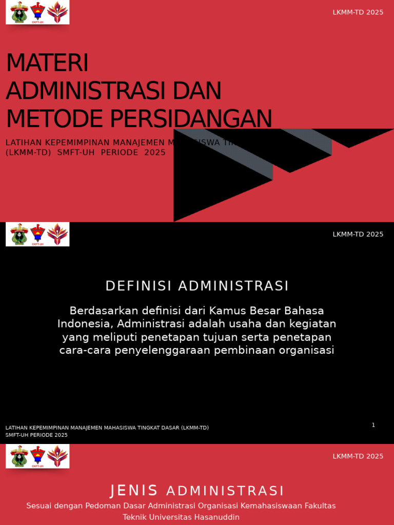 Materi 7 Administrasi Dan Metode Persidangan | PDF